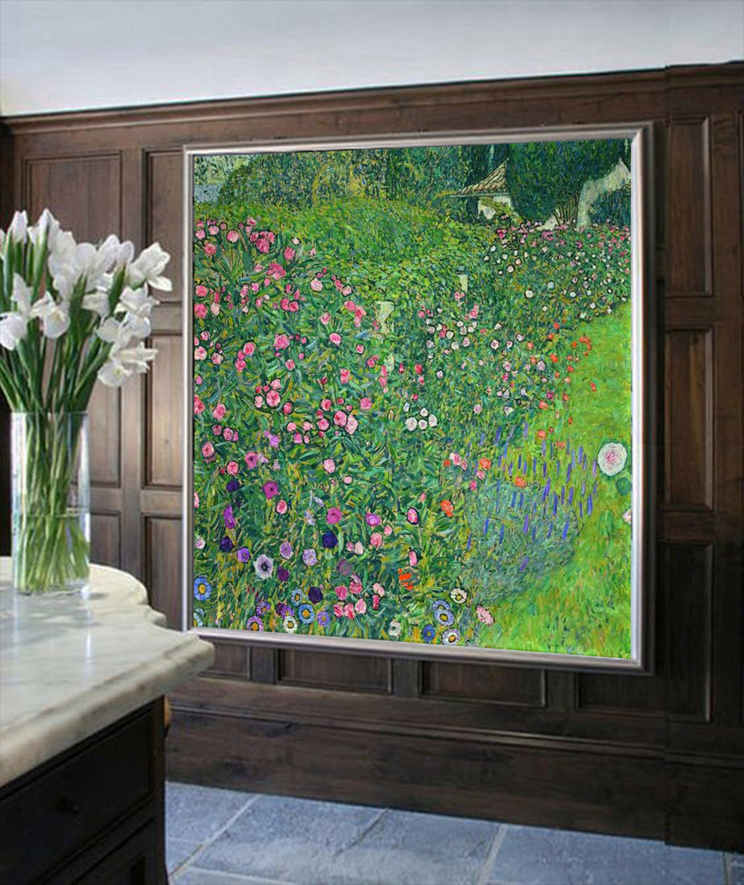 Großer grüner Garten Ölgemälde Original Blumen Abstrakte Malerei Auf Leinwand Handgemalte ...