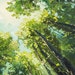 Abstract Green Forest Oil Painting,painting on Canvas,abstract ...