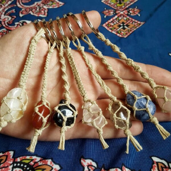 Hemp Keychain - Etsy