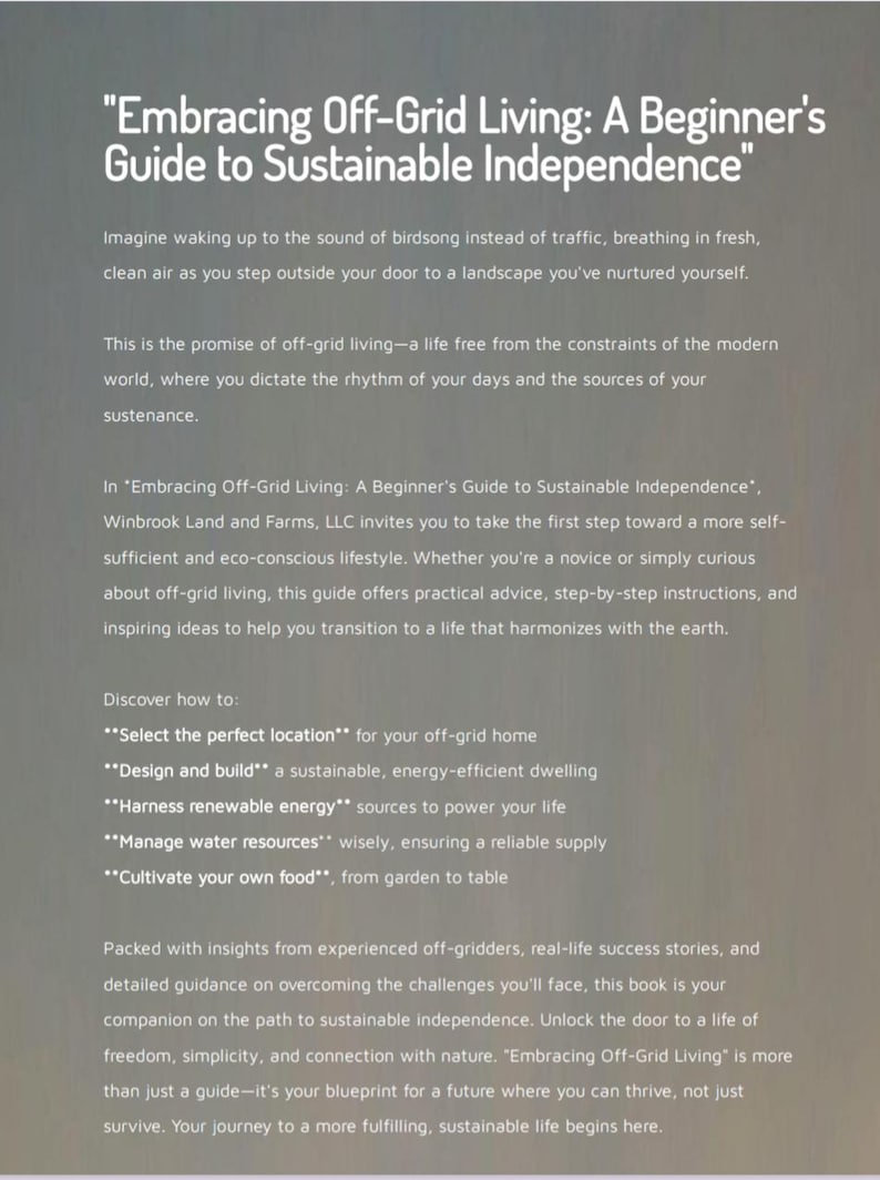 Embracing Off-grid Living: Guide to Off-grid Living | Sustainable ...