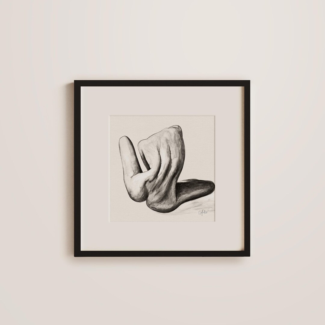 Intimacy Series No. 1 Print | Watercolor Fine Art Print | Female Woman ...