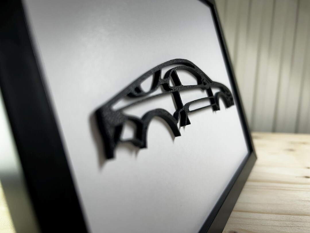 Alpine A110 Frame – 3D Relief Silhouette - Etsy
