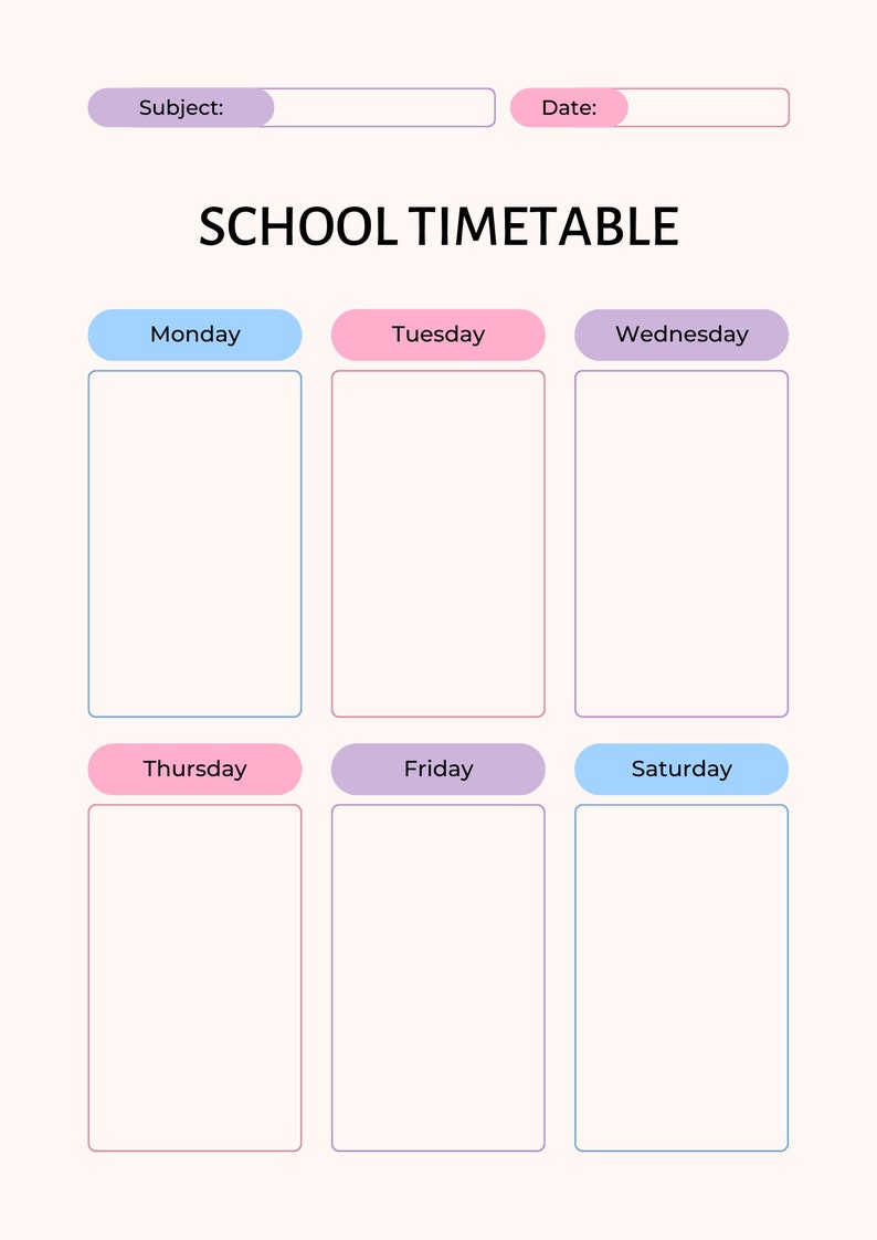 Study Planner, Printable Study Planner, Academic Planner, Students ...