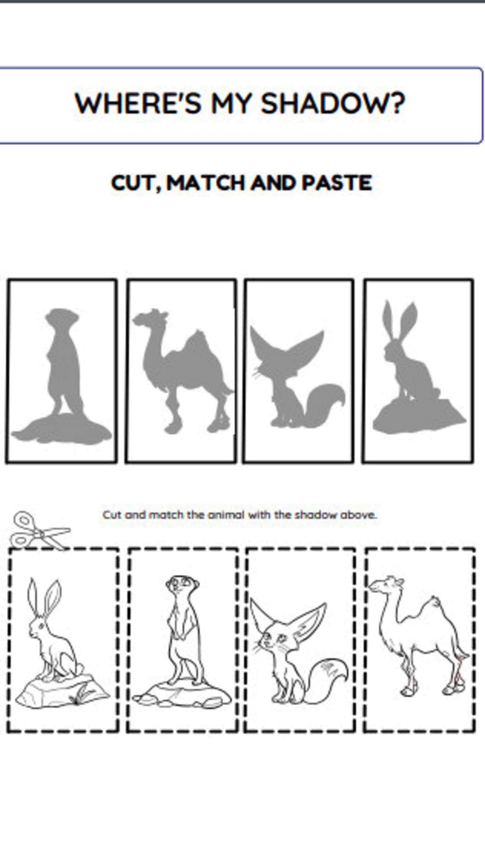 Scissors Skills Cutting Printable Activity Worksheets Kids 3 and up ...