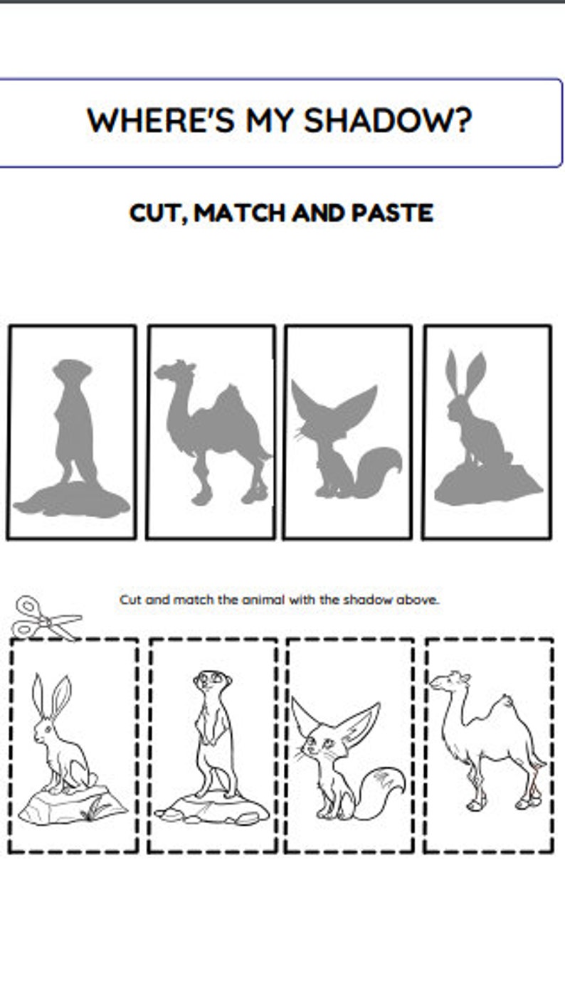 Scissors Skills Cutting Printable Activity Worksheets Kids 3 and up ...