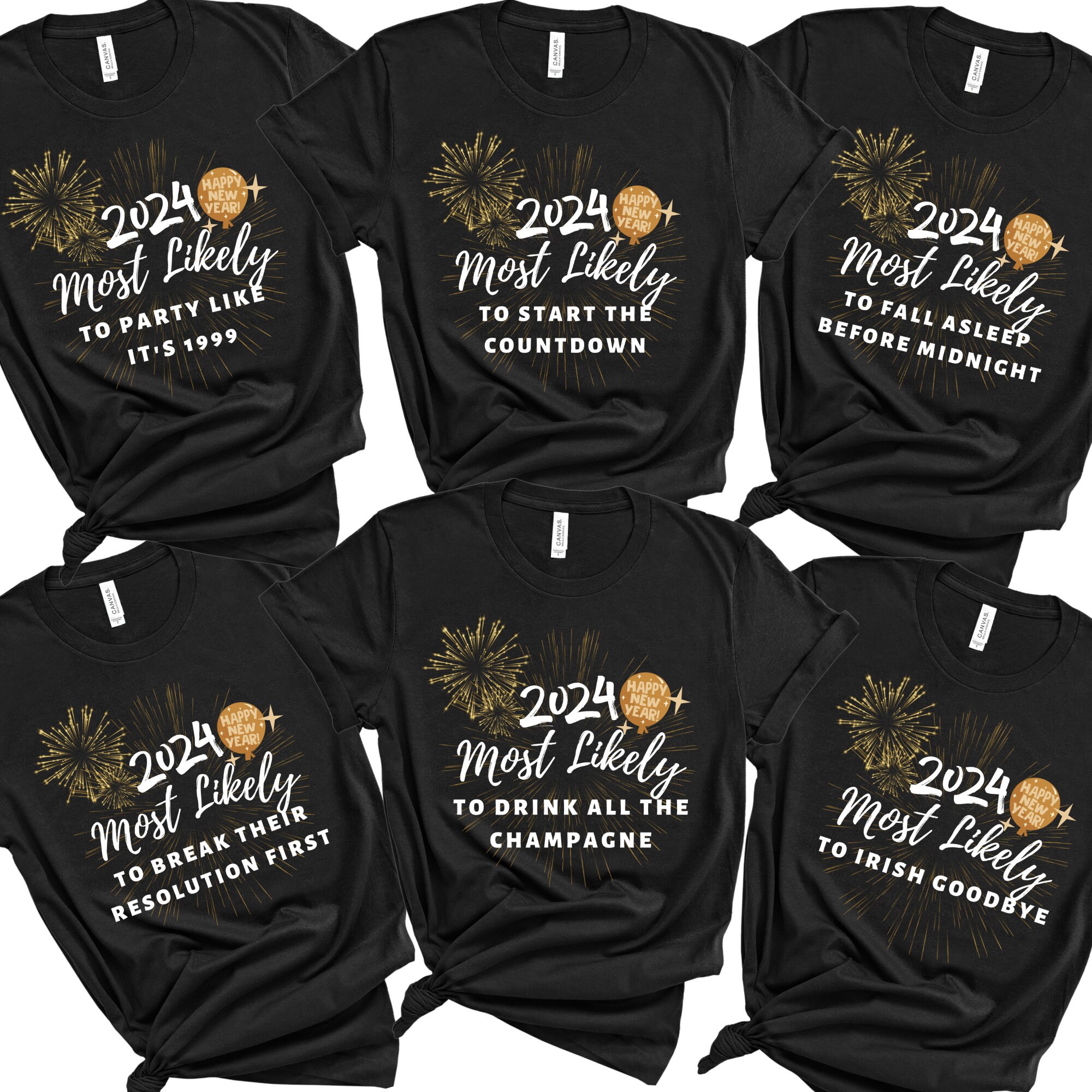 Most Likely to New Years Shirt, Custom New Years, 2024 New Years Group ...