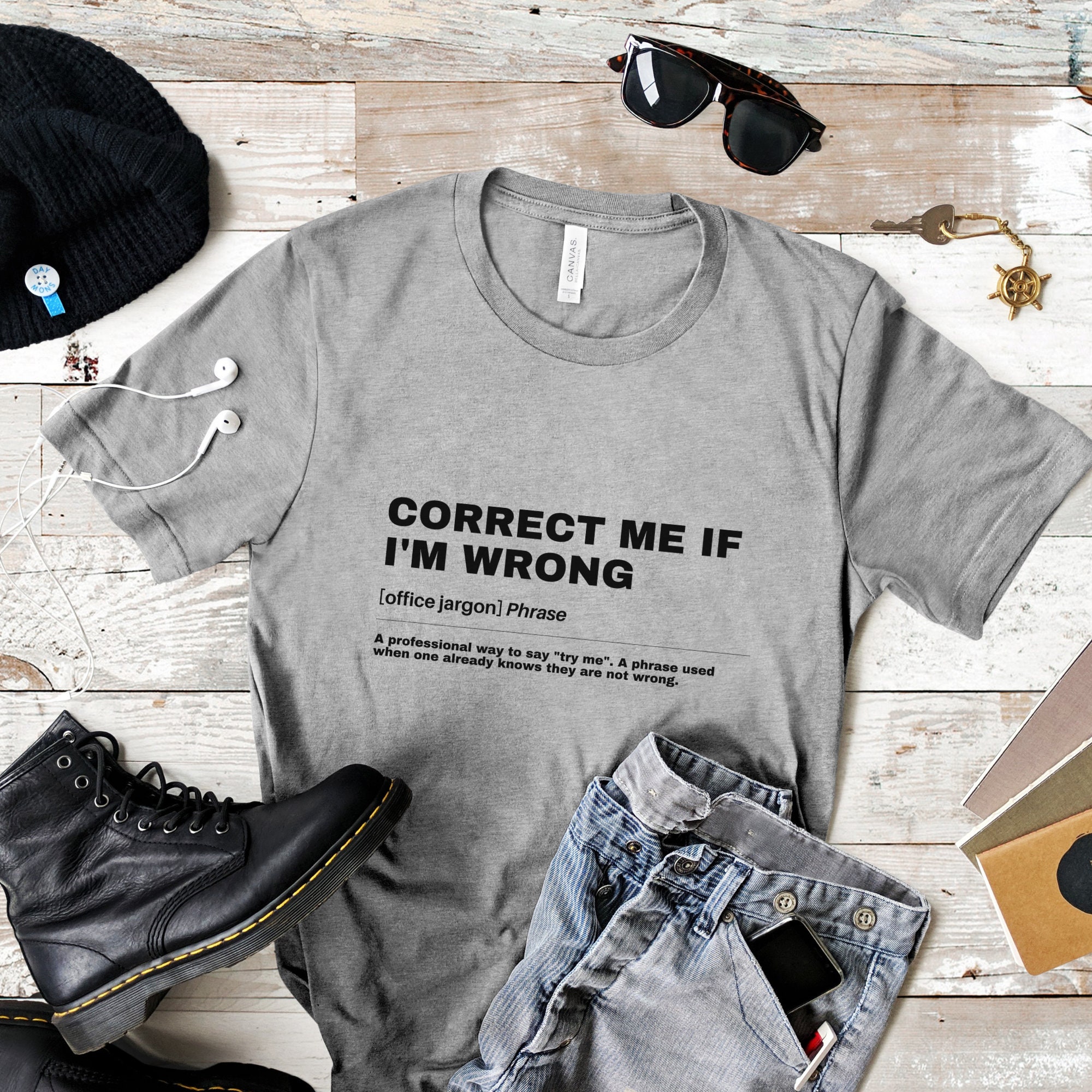 Correct Me If I'm Wrong Definition T Shirt Funny Work T - Etsy