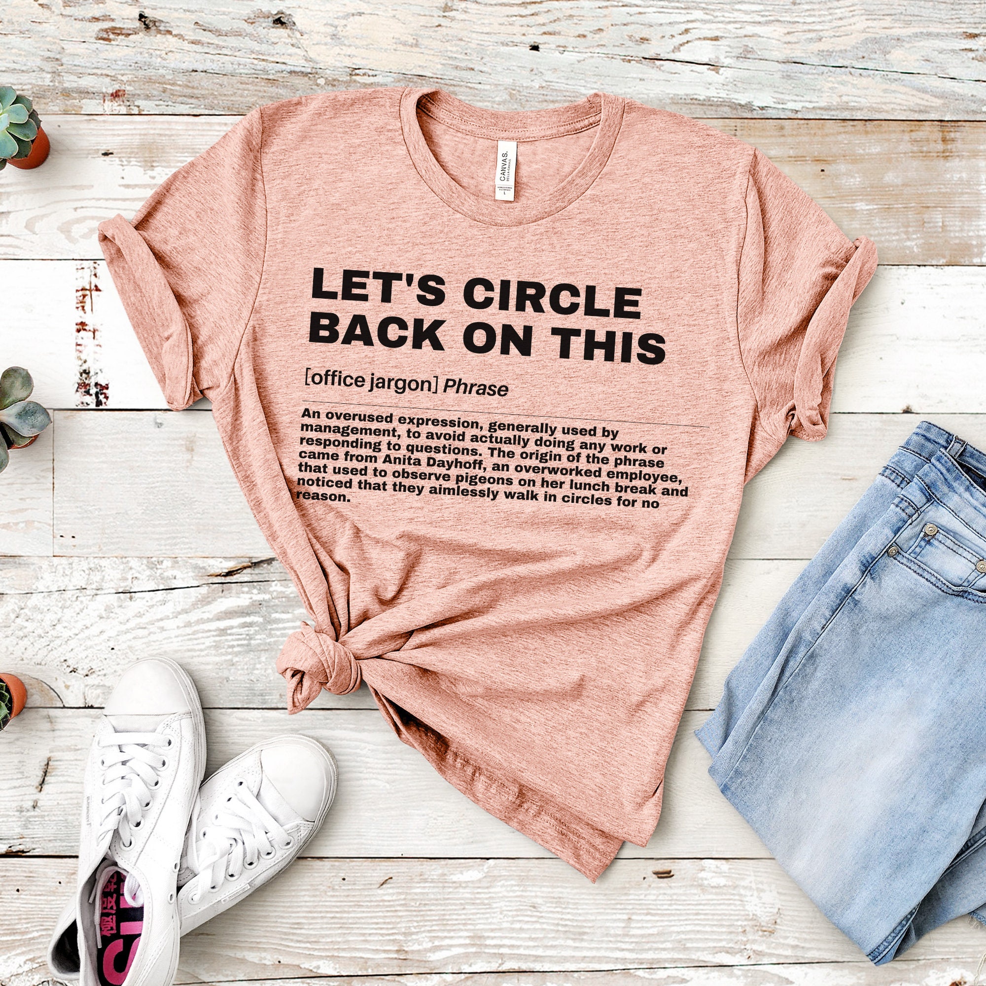 Let's Circle Back on This T Shirt, Funny Work Shirt, Funny Coworker ...