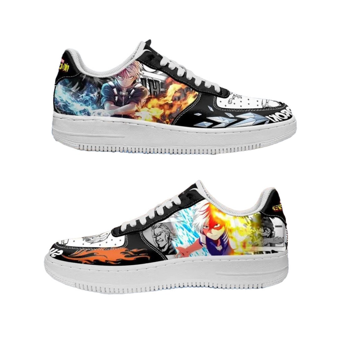 Shoto Todoroki Shoes Anime Custom - Etsy