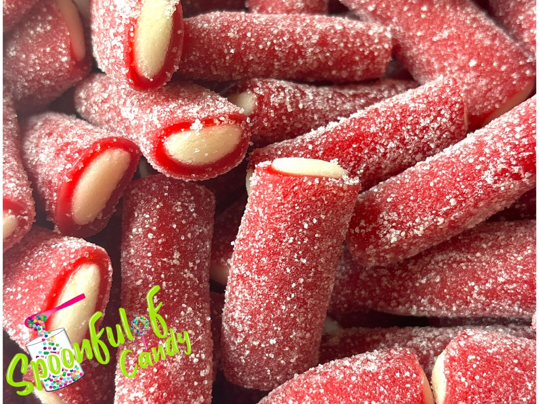 8oz Bag of Sour Rambo Strawberry Candy-uk Candy, Strawberry, Rambo's ...