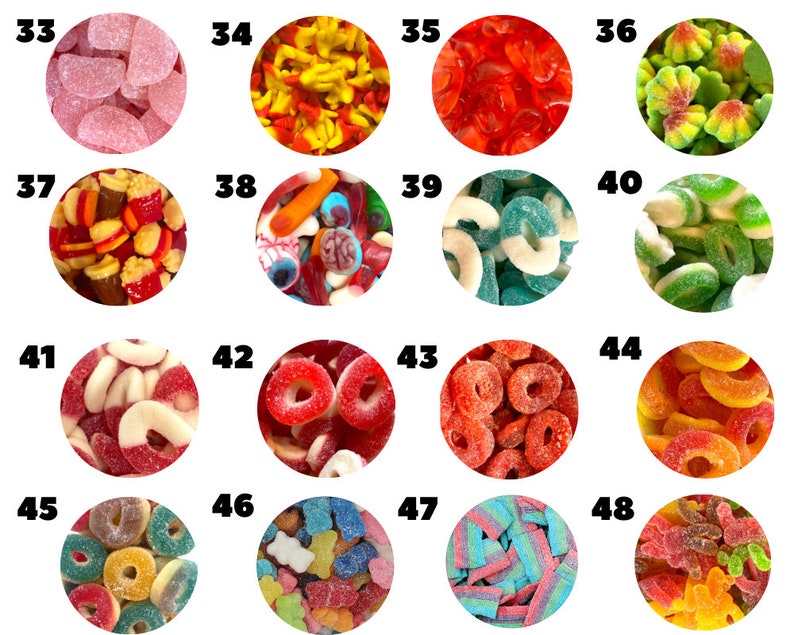 Custom Mix Gummy Candy Gift Box: UK Sweet Treat - Etsy