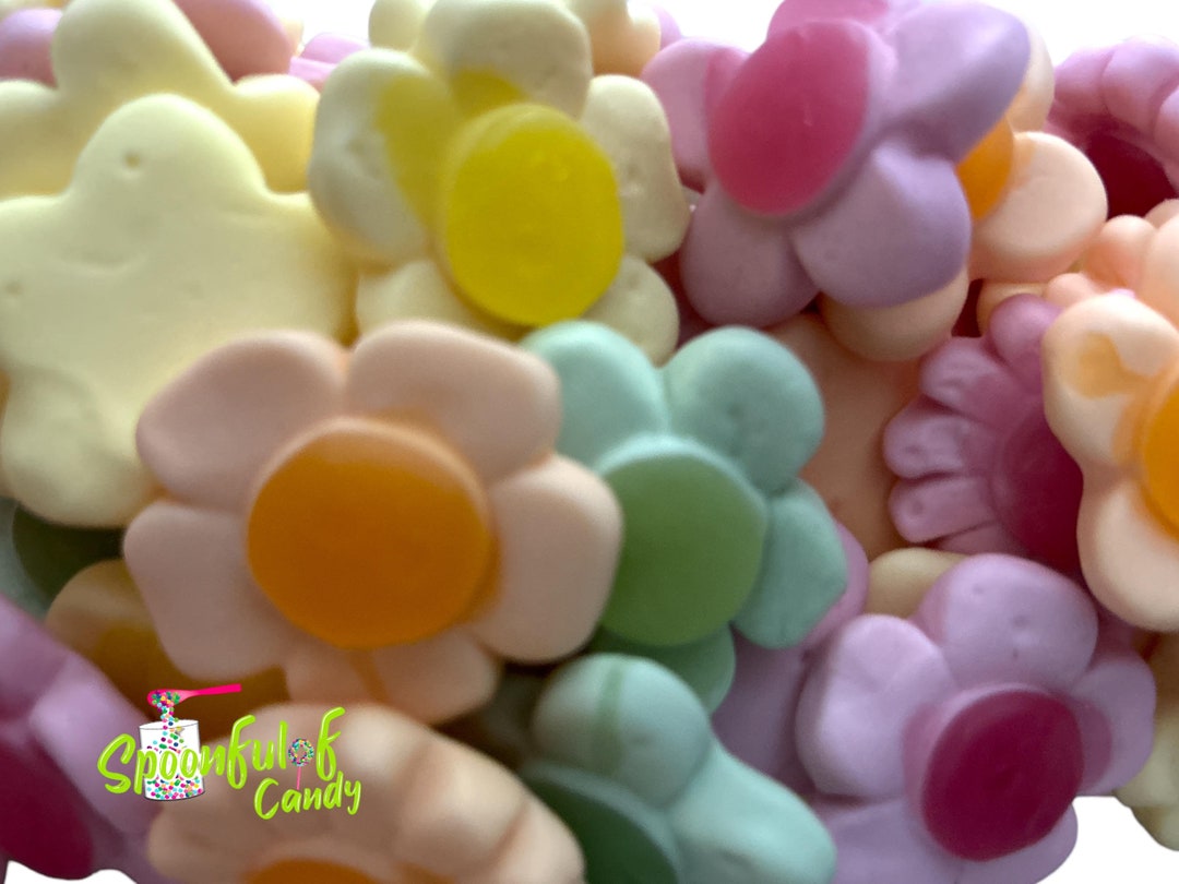 Happy Flowers Foam Sweets 8oz Bag- Gummy Candy, UK Candy, Gift Box ...