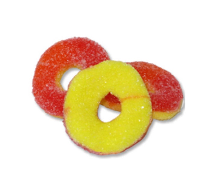 Gummy Peach Gummy Rings Gummy Candy UK Candy Gift Box - Etsy