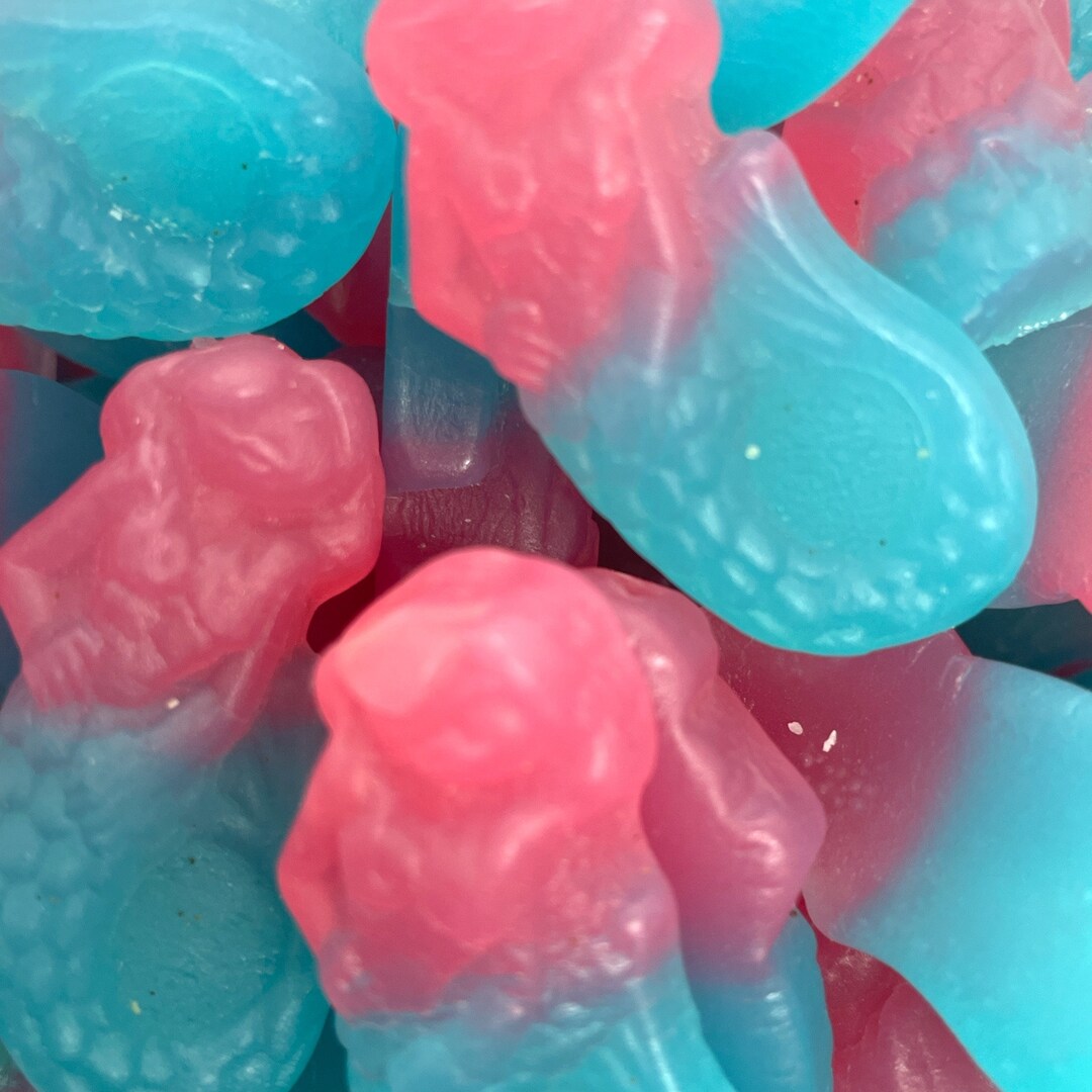 8oz Gummy Mermaids: Fruit Bubblegum Candy, UK Treat - Etsy