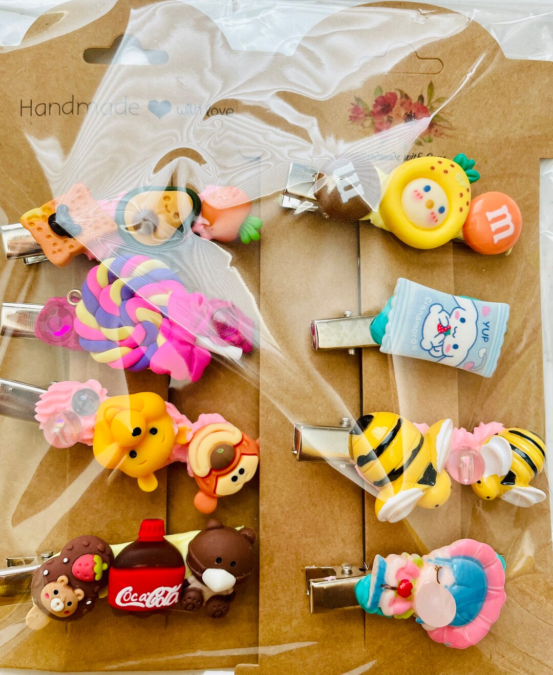 Hair Clips Handmade 8 Pack - Etsy