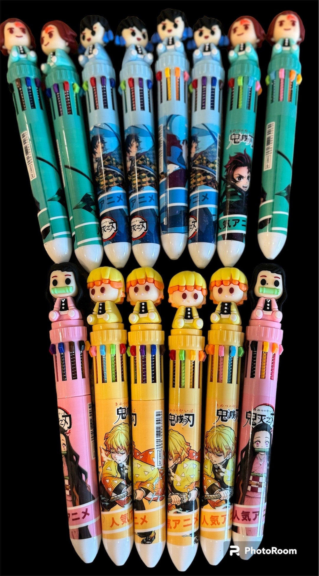20 Character, Multi Color Anime Character Pens - Etsy
