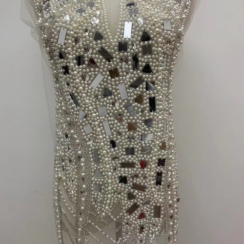 Mirror Pair Colorful Rhinestone Applique Crystal Embroidery - Etsy