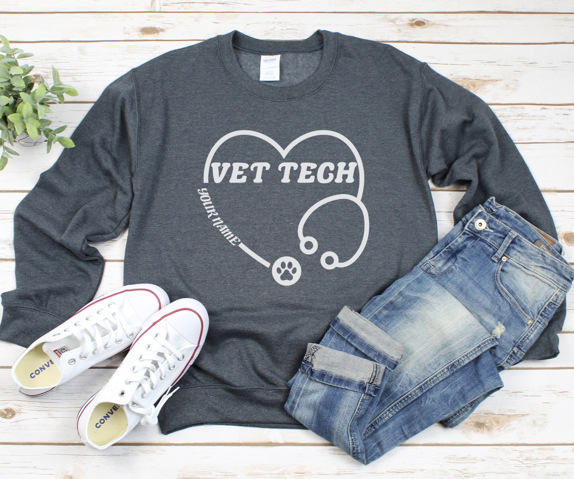 Custom Vet Tech Sweater Animal Nurse Sweater Vet Nurse - Etsy
