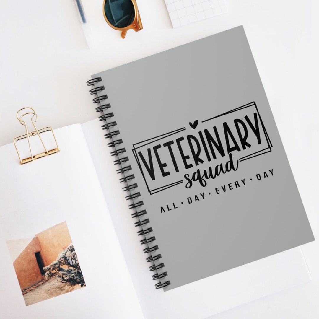 Veterinary Squad Wire Notebook Vet Tech Notebook Vet - Etsy