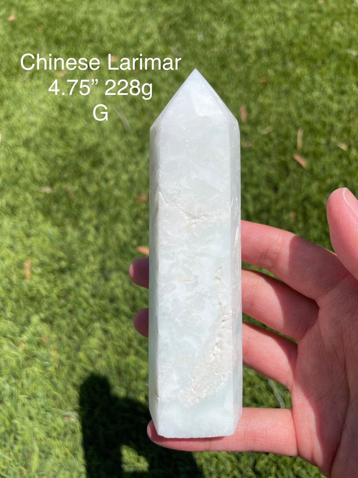 You Choose Chinese Larimar Tower Obelisk Point FREE SHIPPING - Etsy