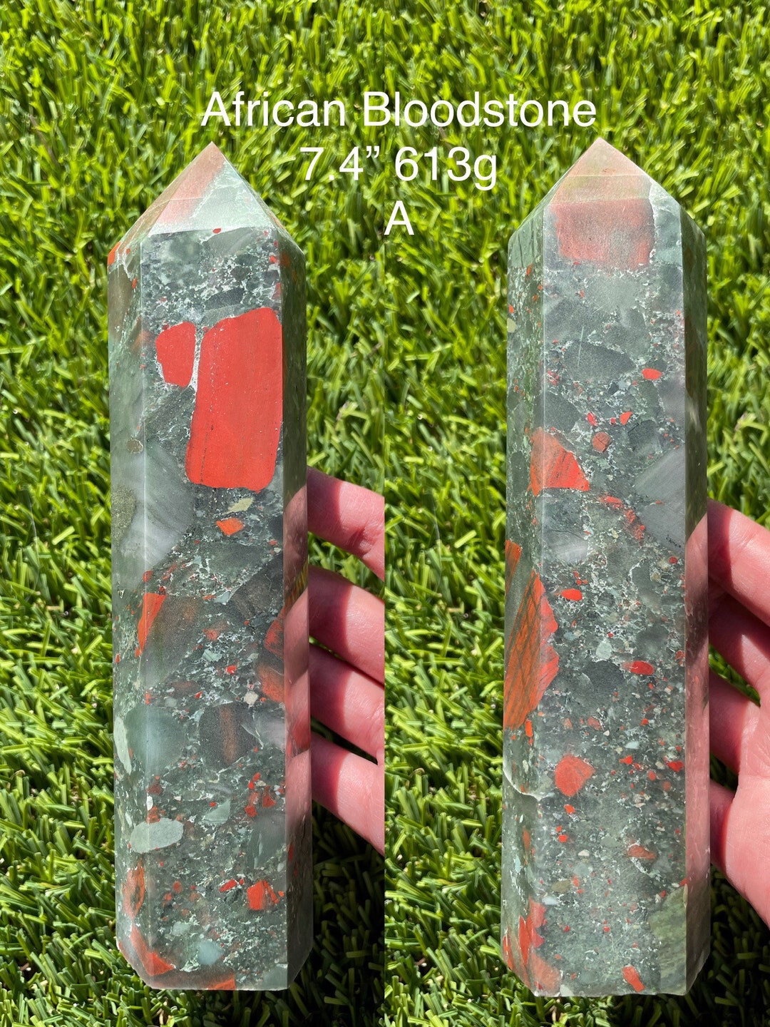 African Bloodstone Tower Point Obelisk to Choose From US Seller FREE ...