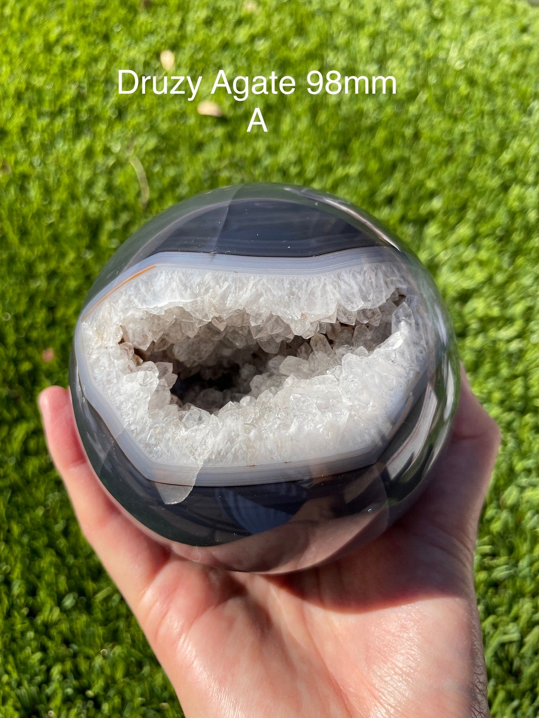 Druzy Agate Sphere Ball Orb to Choose From FREE SHIPPING US Seller - Etsy