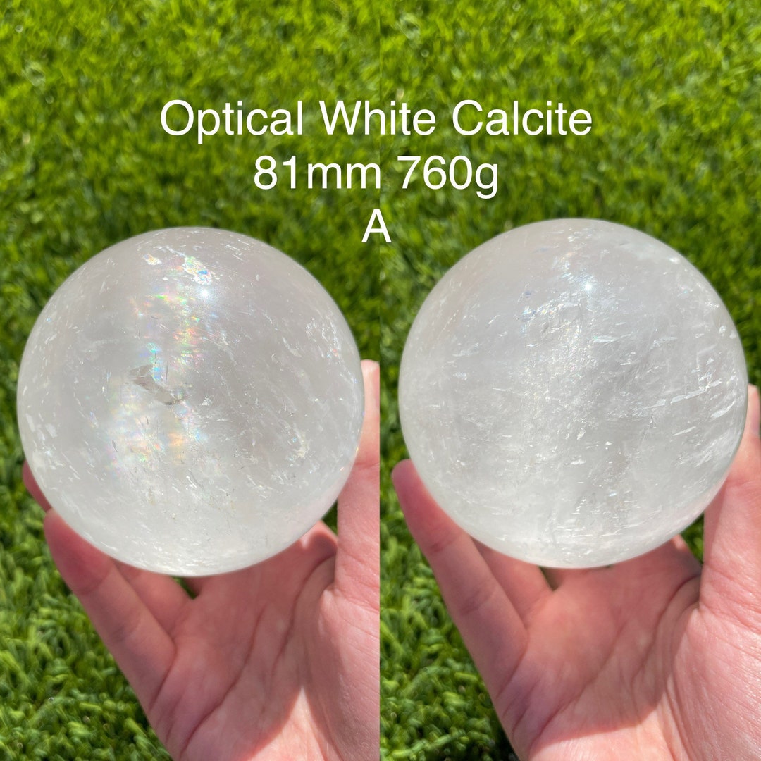 You Choose Optical White Clear Calcite Sphere Ball Orb FREE SHIPPING US ...