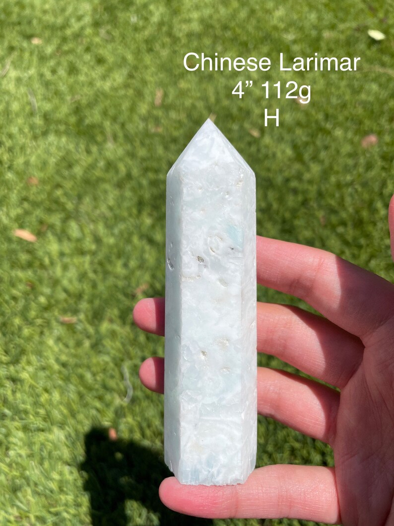 You Choose Chinese Larimar Tower Obelisk Point FREE SHIPPING - Etsy