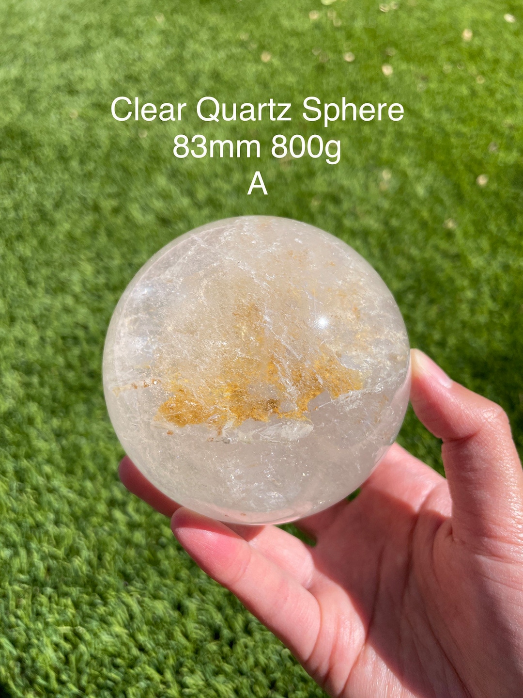 XL Rainbow Clear Quartz Sphere Orb Ball to Choose From FREE SHIPPING - Etsy