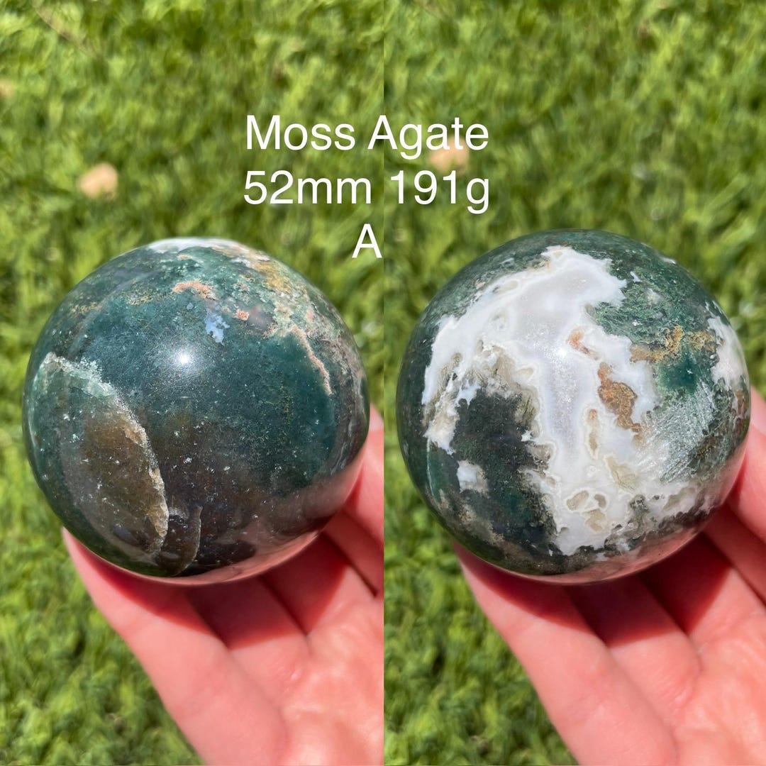 You Choose! Moss Agate Sphere Orb Ball US Seller - Etsy