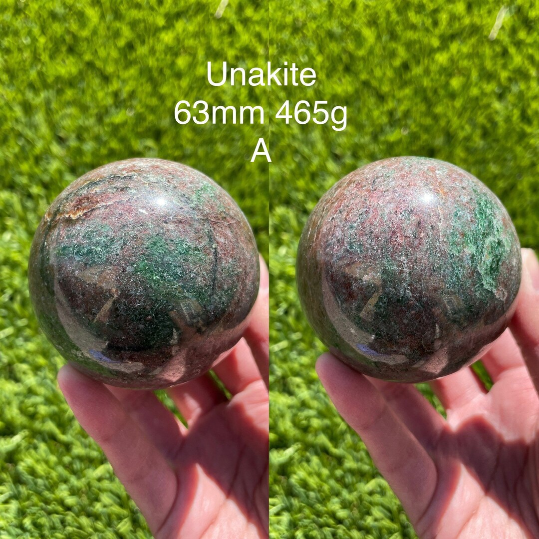 Ruby in Fuchsite Unakite Sphere Ball Orb to Choose From US Seller - Etsy
