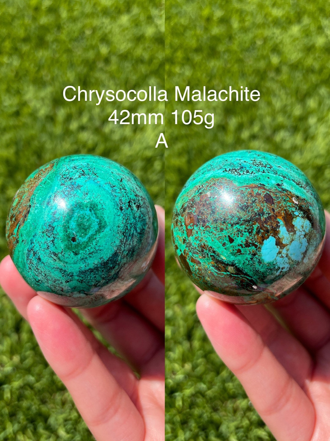 You Choose! Chrysocolla Malachite Sphere Orb Ball US Seller FREE ...