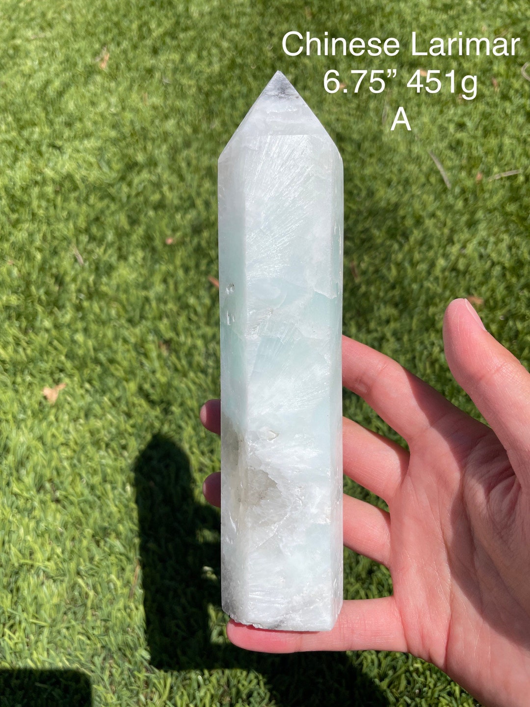 You Choose! Chinese Larimar Tower Obelisk Point FREE SHIPPING US Seller ...