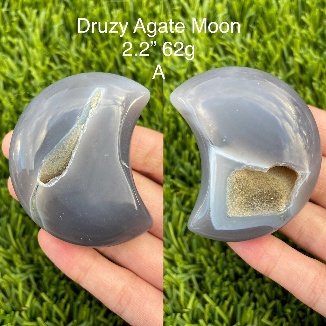 Druzy Agate Moons to Choose From US Seller - Etsy