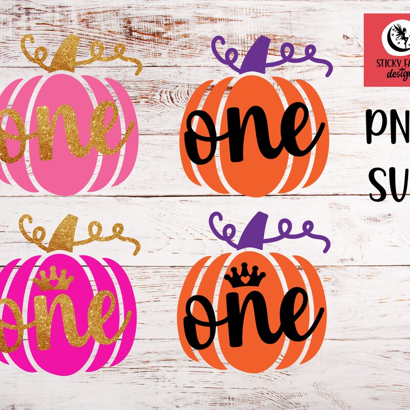 One Pumpkin Svg File - Etsy