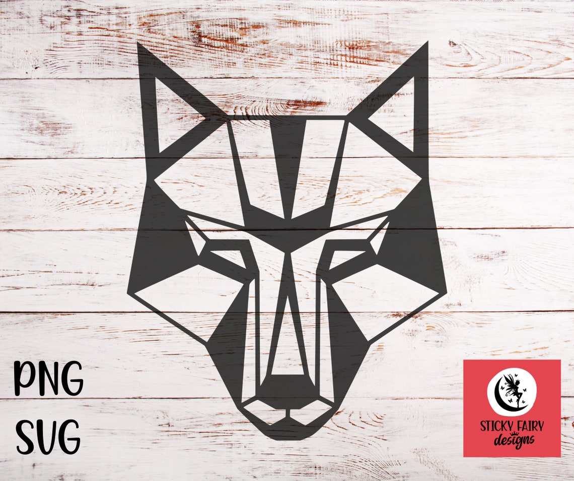 Geometrischer Wolf, SVG, PNG, Clipart, Wolf SVG, Vektor, digitaler ...