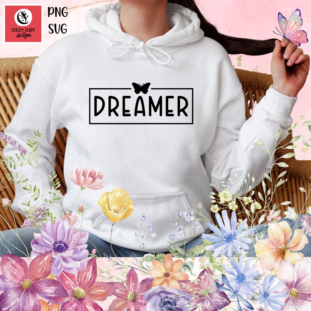 Dreamer, Butterfly, Frame, Digital Designs, Silhouette, Cricut Cut ...