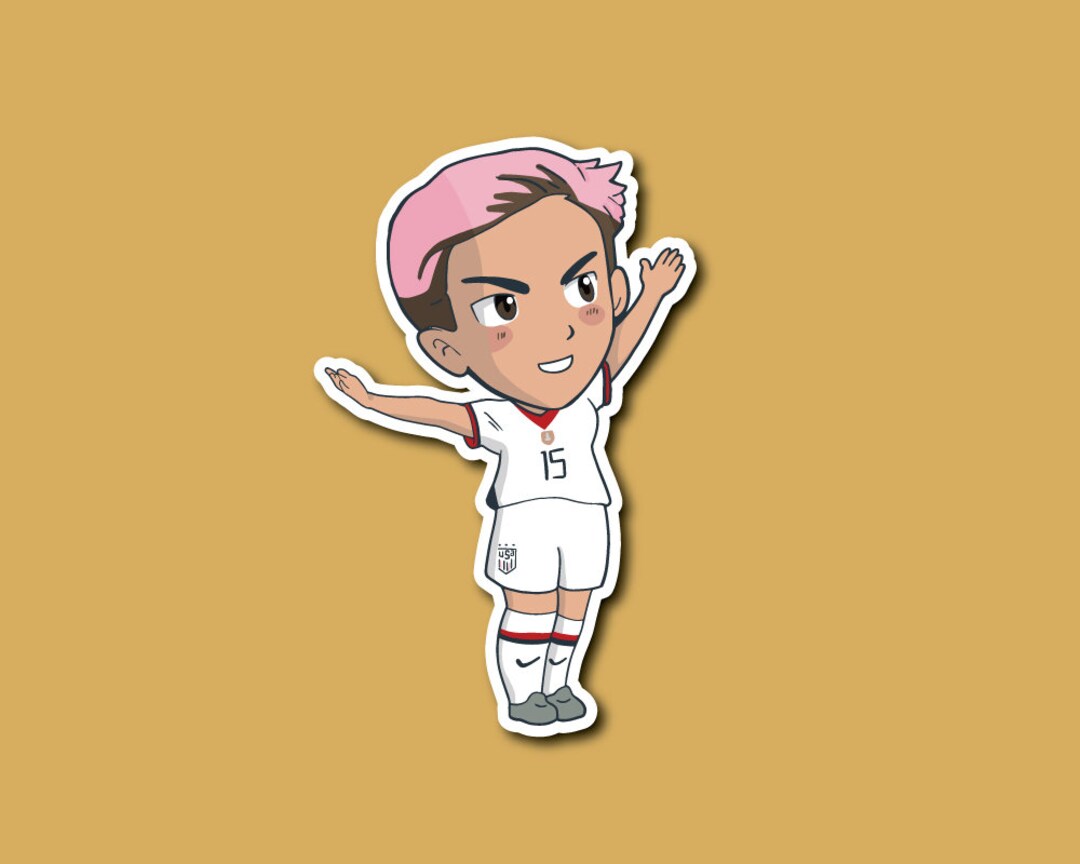 Megan Rapinoe USWNT Chibi Sticker Magnet - Etsy
