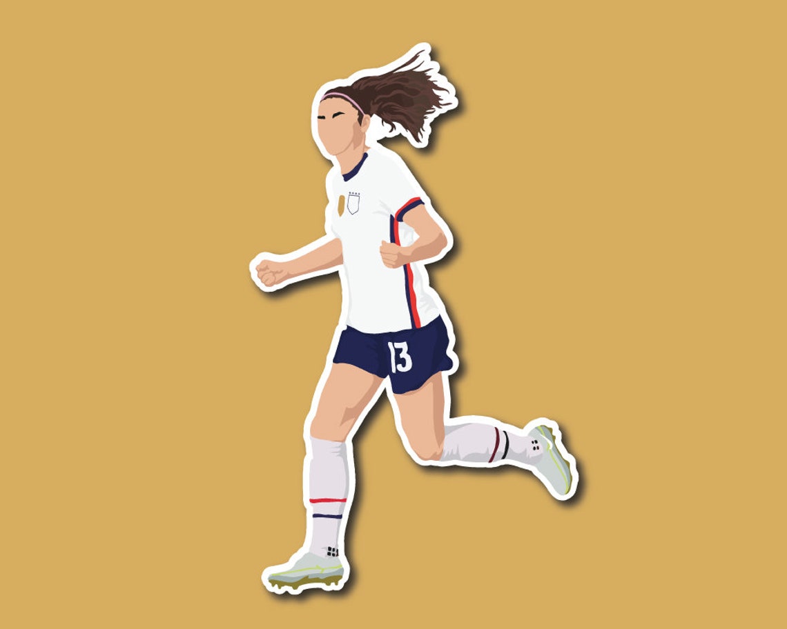Alex Morgan USWNT Sticker Magnet - Etsy