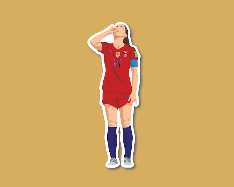 Alex Morgan Tea Celebration World Cup USWNT NWSL Sticker Magnet - Etsy