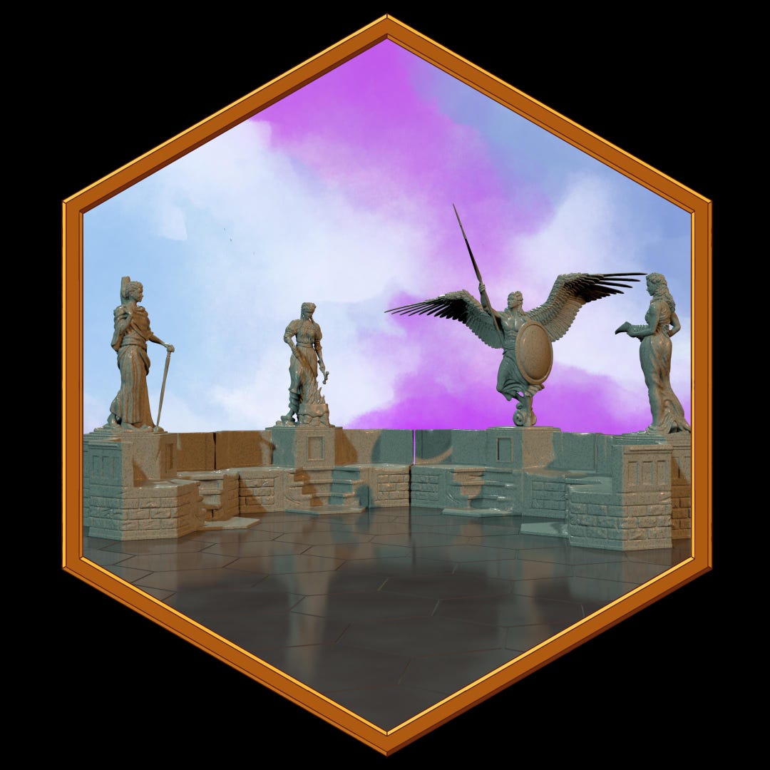 Statues the Four Elements - Etsy