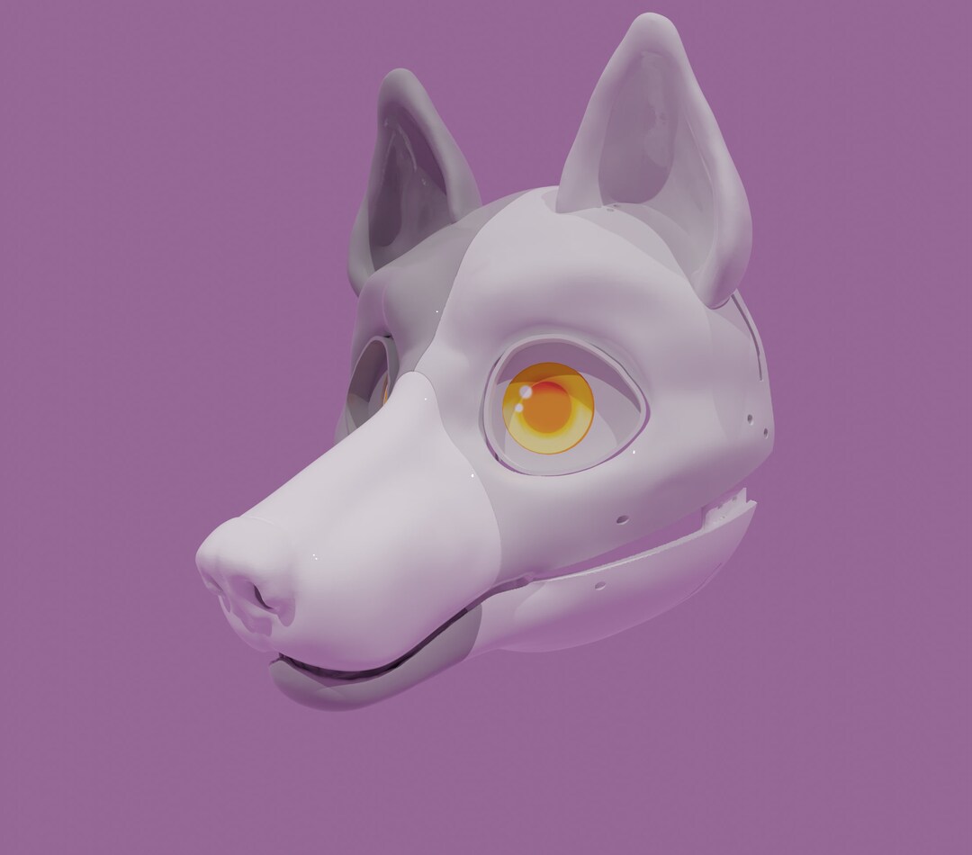 3d Toony Wolf Head Model - Etsy
