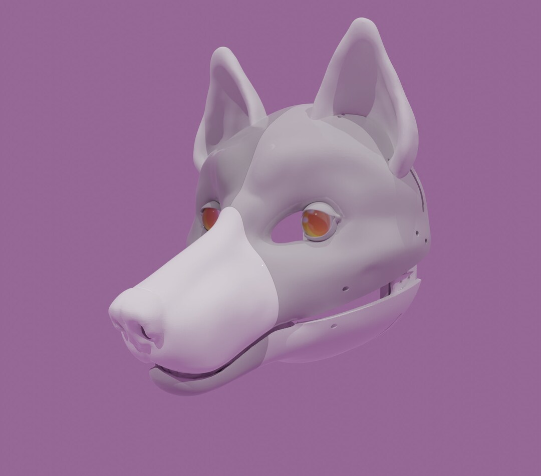 3 D Realistic Wolf Head Model - Etsy