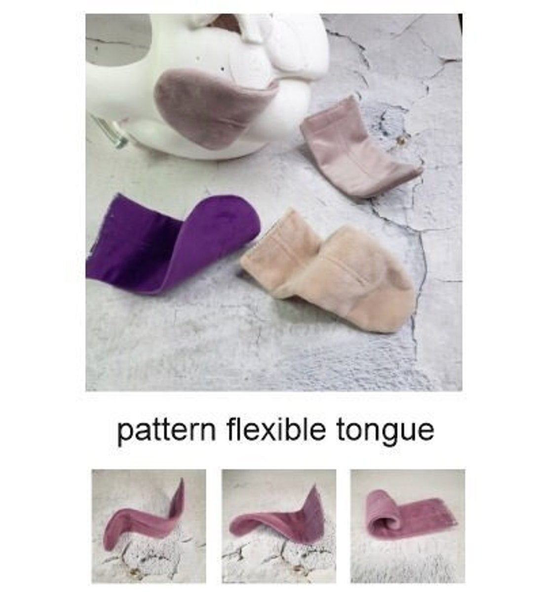 Tongue Pattern, Step-by-step Instructions for Making a Flexible Tongue ...