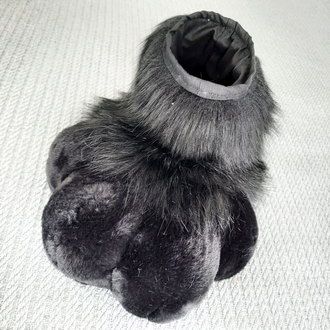 Black Furry Feet Paws.black Puffy and Fluffy Fur Paw Feet With - Etsy