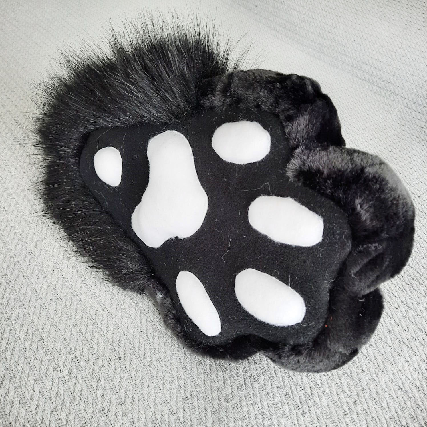 Black Furry Feet Paws.black Puffy and Fluffy Fur Paw Feet With - Etsy