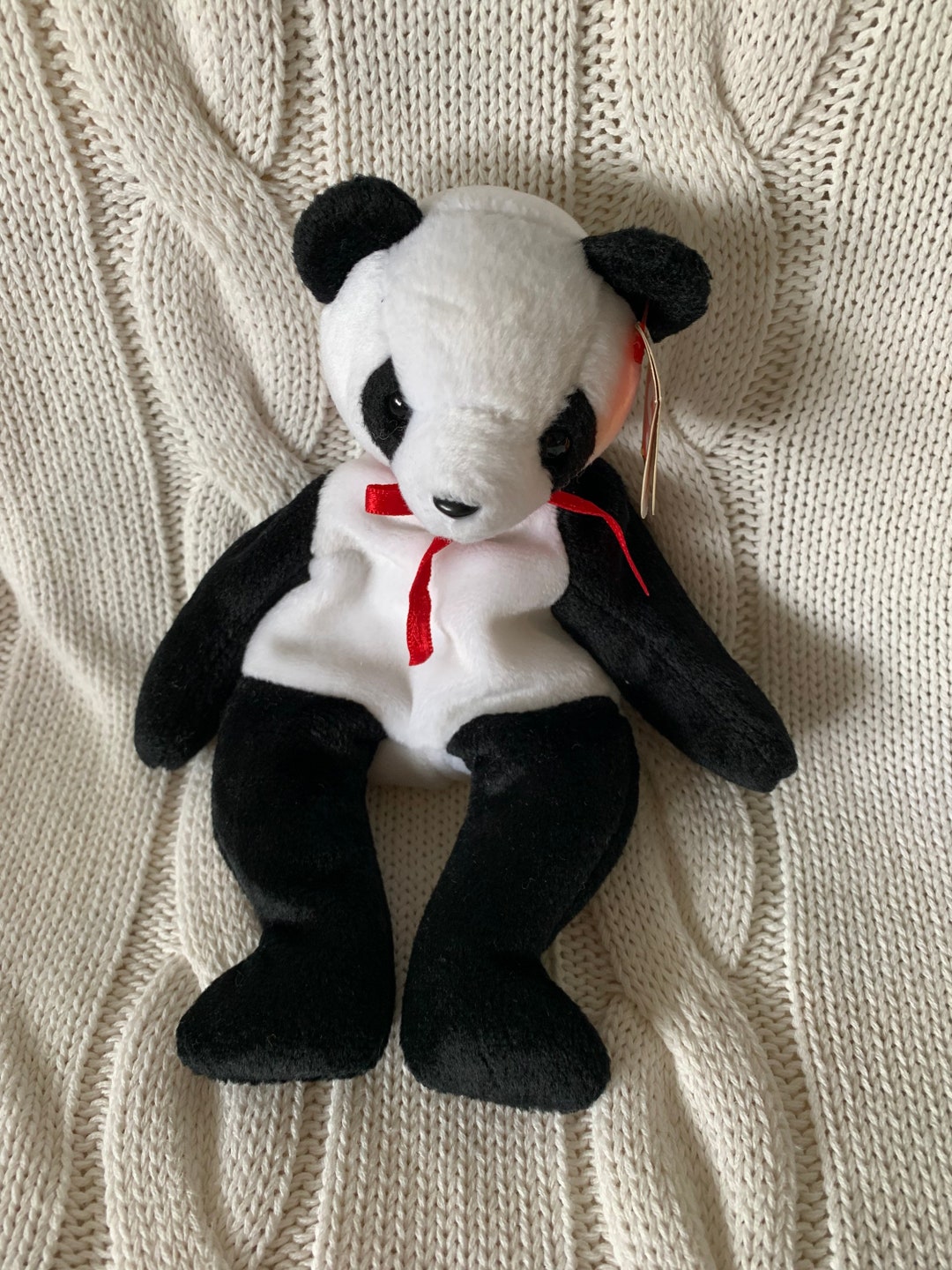 Fortune the Panda Beanie Baby - Etsy
