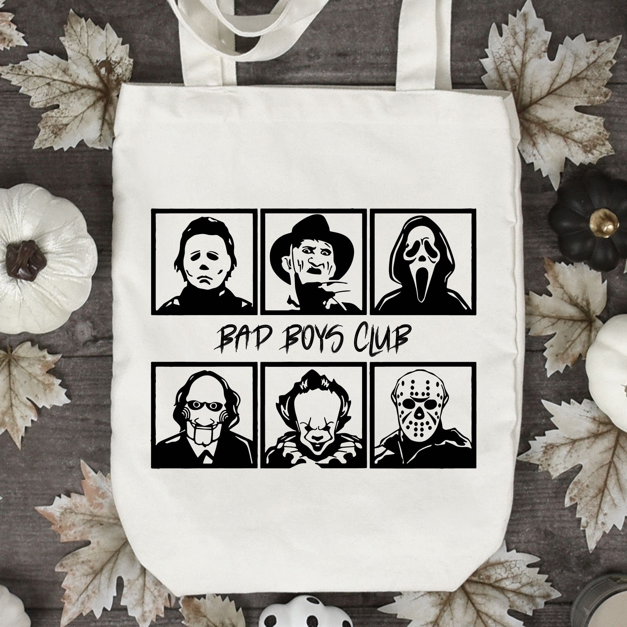 Funny Horror Bad Boys Club SVG, Halloween SVG, Horror SVG, Funny ...