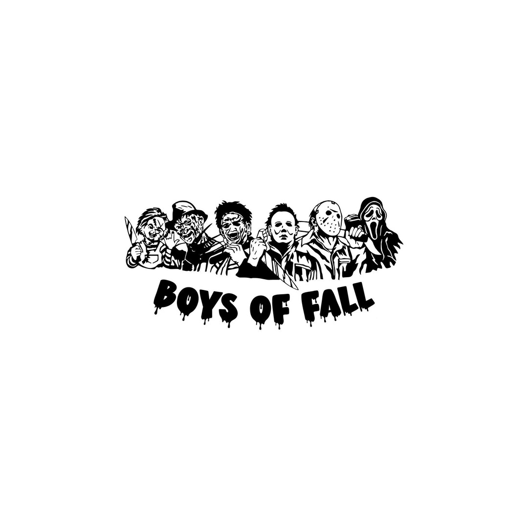 Funny Horror Boys of Fall SVG, Halloween SVG, Horror SVG, Funny ...