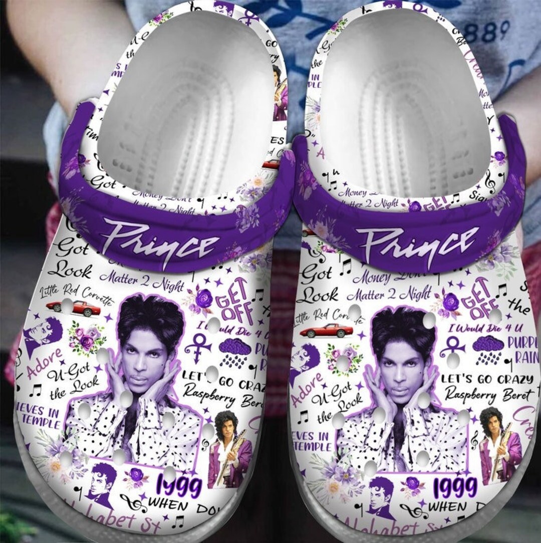 Prince Purple Clogs Prince Singer Clogs Personalized Clogs - Etsy